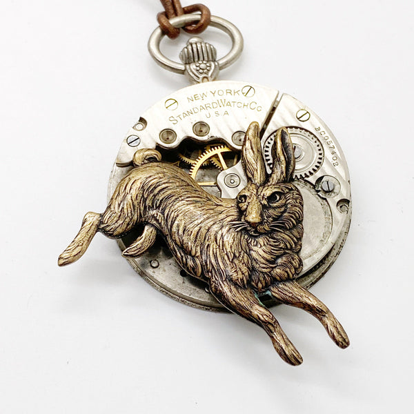 White Rabbit Watch Necklace - The Victorian Magpie